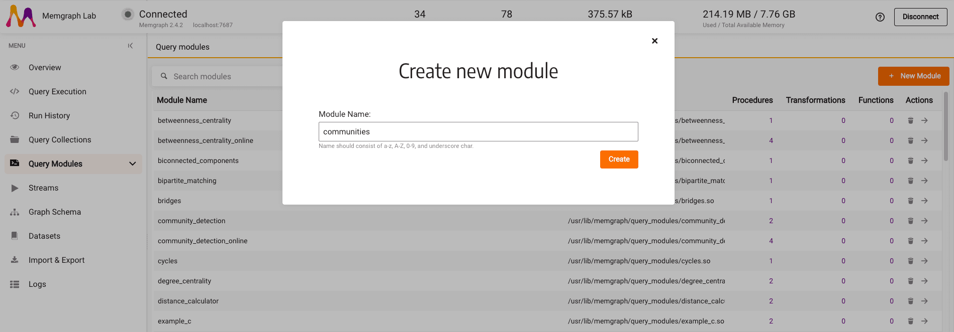 Utilize the NetworkX library with Memgraph